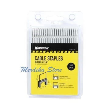 Jual Krisbow Set Staples Kabel 200 Pcs - Refill Stapler Staples Merdeka ...