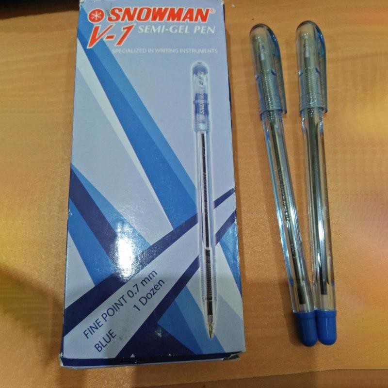 Jual Pulpen Snowman [V-1/12 pcs] / Ballpoint Pena Pen [0.7 mm/1 Pack ...