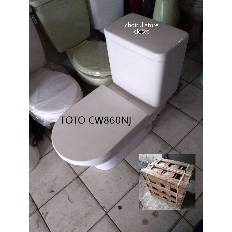 Jual kloset duduk merk TOTO model omni tombol atas/closet siap pakai ...