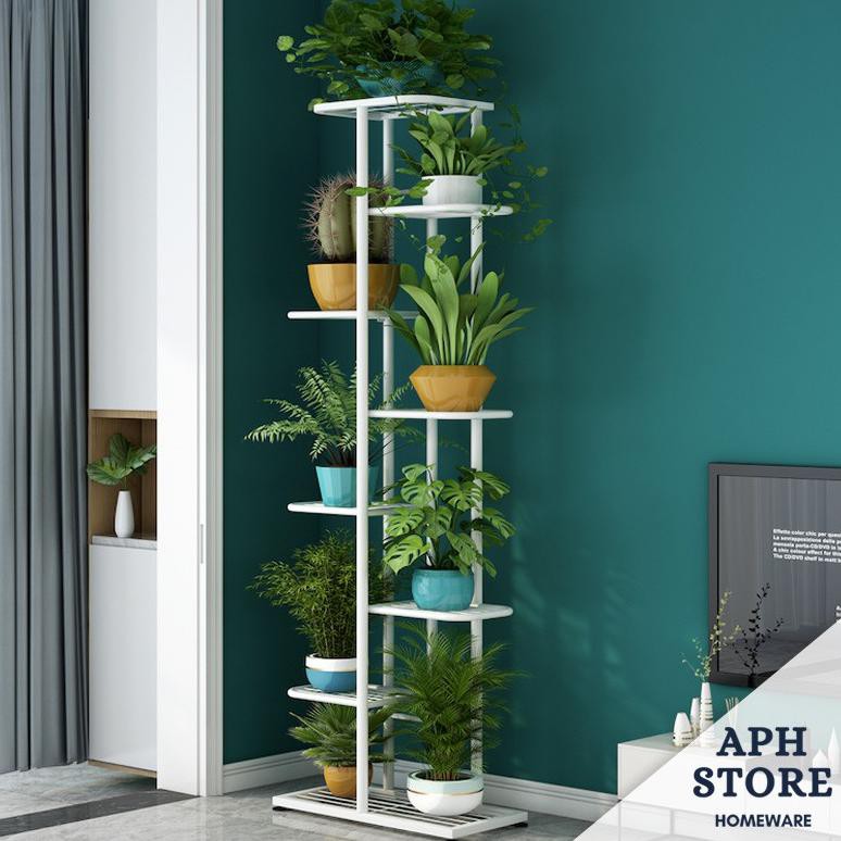 Jual Promo's ramadhan Rak Tanaman Bunga 9 Pot Minimalis Flower Stand ...