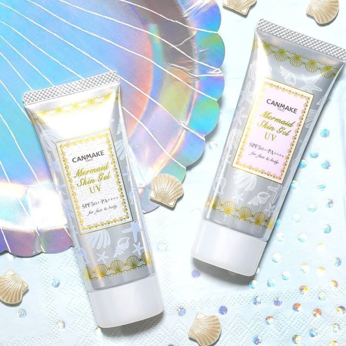 Jual Canmake Mermaid Skin Gel UV Moisturizing Sunscreen SPF50+ PA ...