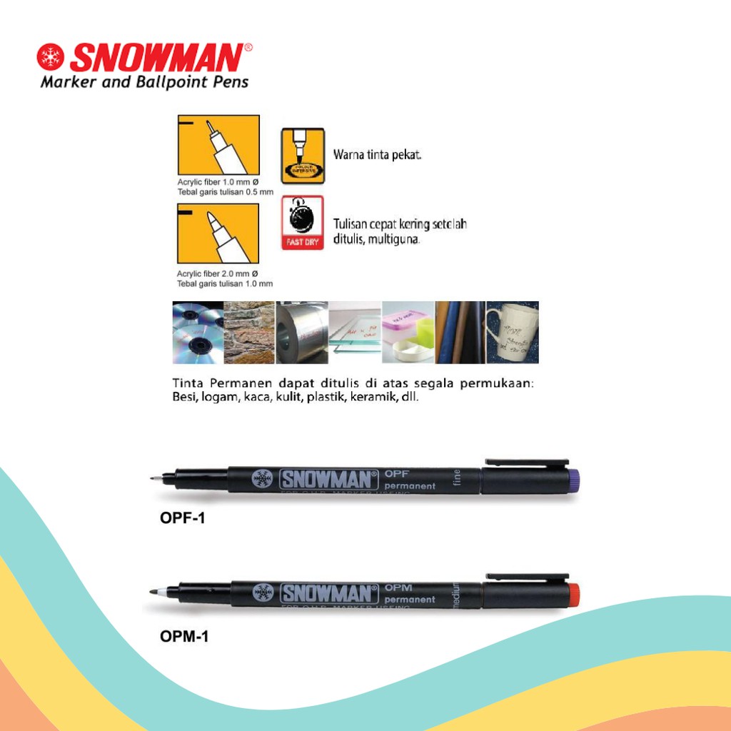 Jual SPIDOL SNOWMAN OHP F / OHP M (1 PCS) | Shopee Indonesia