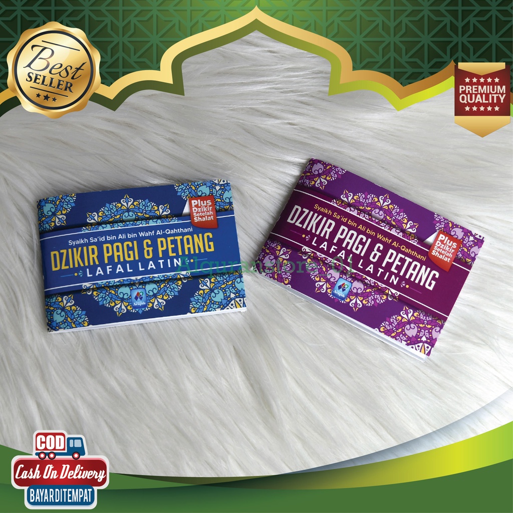 Jual Buku Dzikir Pagi Petang Disertai Ejaan latin Buku Saku Dzikir Pagi ...