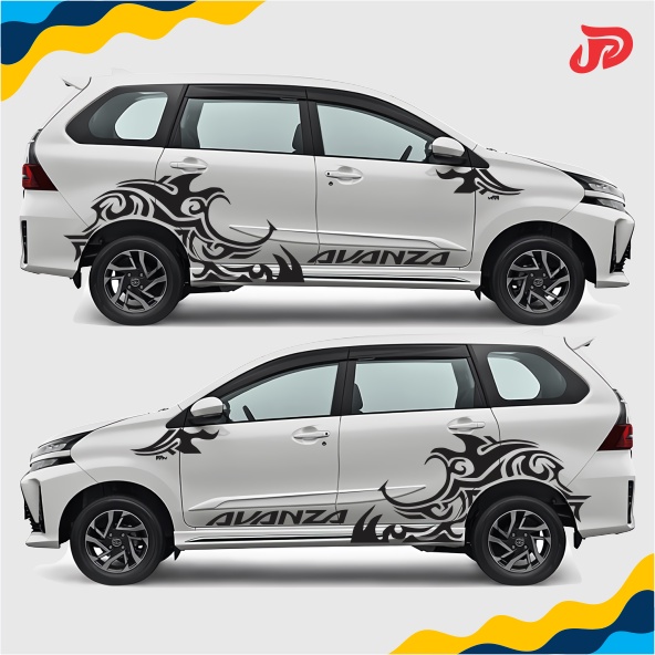 Jual Sticker Striping Batik AVANZA Body Mobil Racing JDM Japan Toyota ...