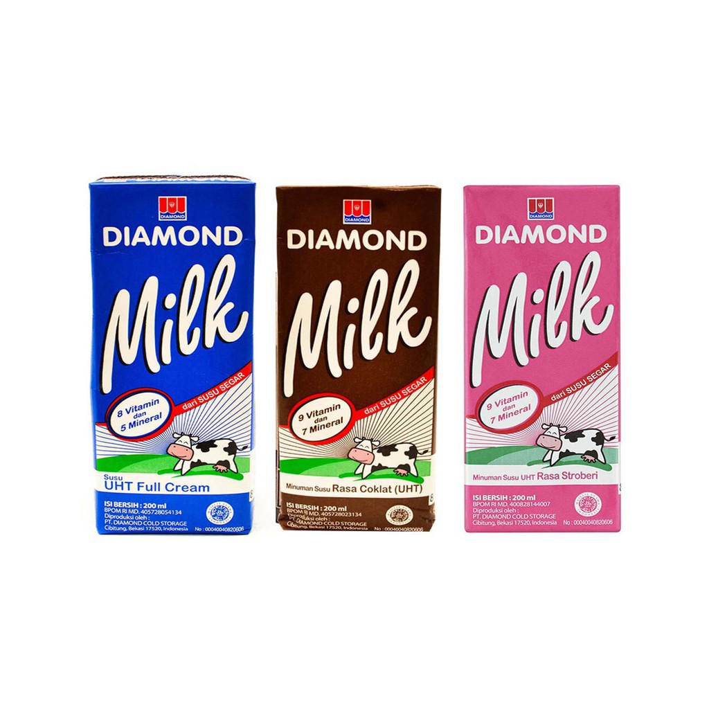 Jual DIAMOND UHT 200ml / DIAMOND UHT / SUSU DIAMOND / SUSU UHT DIAMOND ...