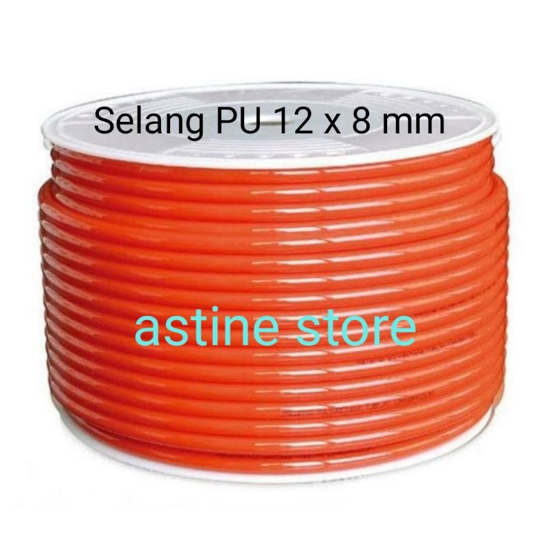 Jual Selang poliurethane/polyurethane PU Pneumatic Hydraulic 12x8mm ...