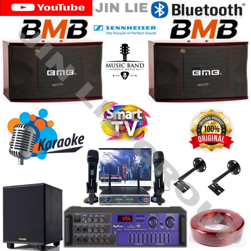 Jual GROSIR PAKET SOUND SYSTEM KARAOKE BMB 10 INCH SKM 8000 BLUETOOTH ...