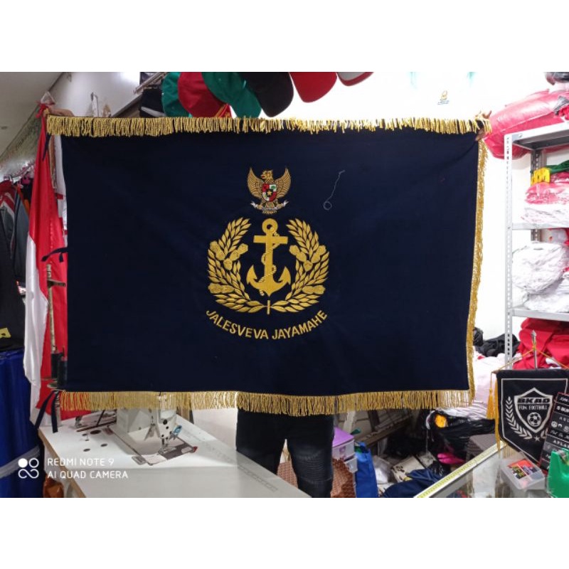 Jual bendera panji MABES -TNI AU,AL AD bendera custom- bendera bordir ...