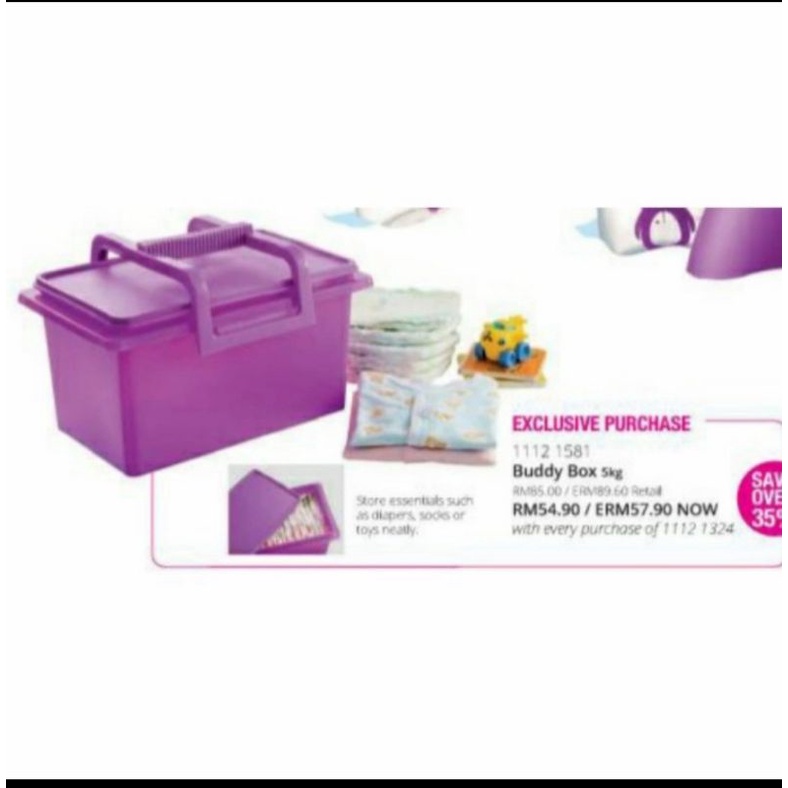 Jual tupperware keep and carry - buddy box - wadah es batu | Shopee ...