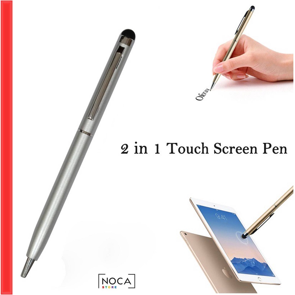 Jual Stylus Pen Ballpoint Pulpen Smartphone Stylus Touchscreen Touch Pad Pena 2in1 Ball Point ...