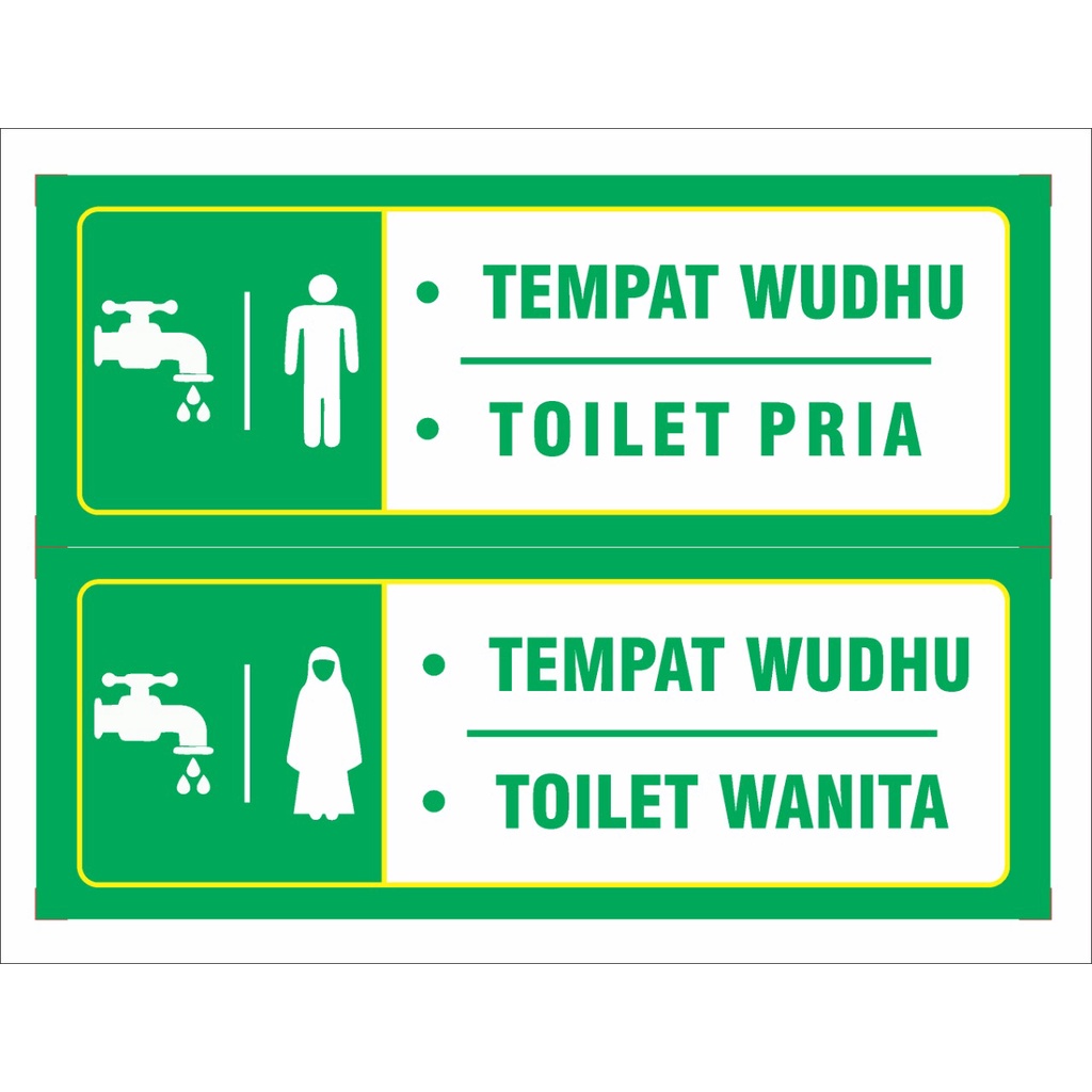 Jual Papan Tanda Toilet Masjid atau Musholla | Shopee Indonesia