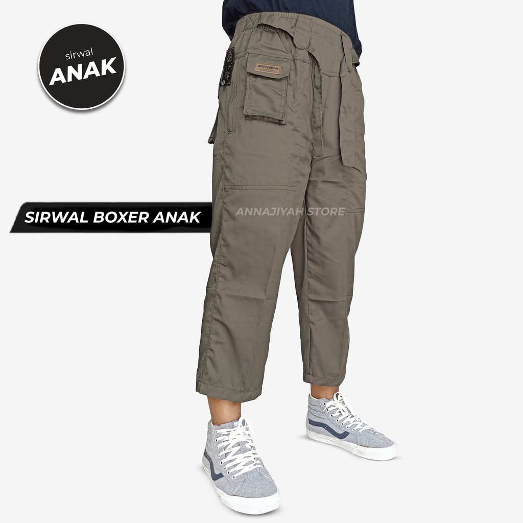 Jual Celana SIRWAL ANAK Model Sirwal BOXER / SAKU HP Outdoor Fighter ...