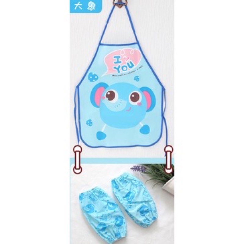 Jual LILOMILO Painting Apron 2 in 1 set/celemek lukis anak dan sarung ...