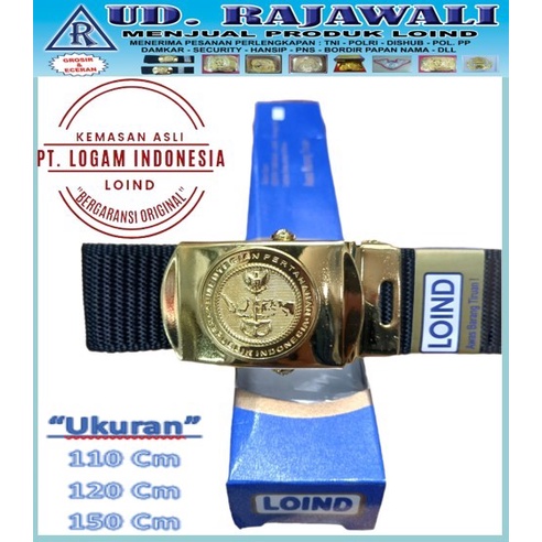 Jual Sabuk KemHan LOIND | Ikat Pinggang KEMHAN Tipe Slorok/Rol LOIND | Shopee Indonesia