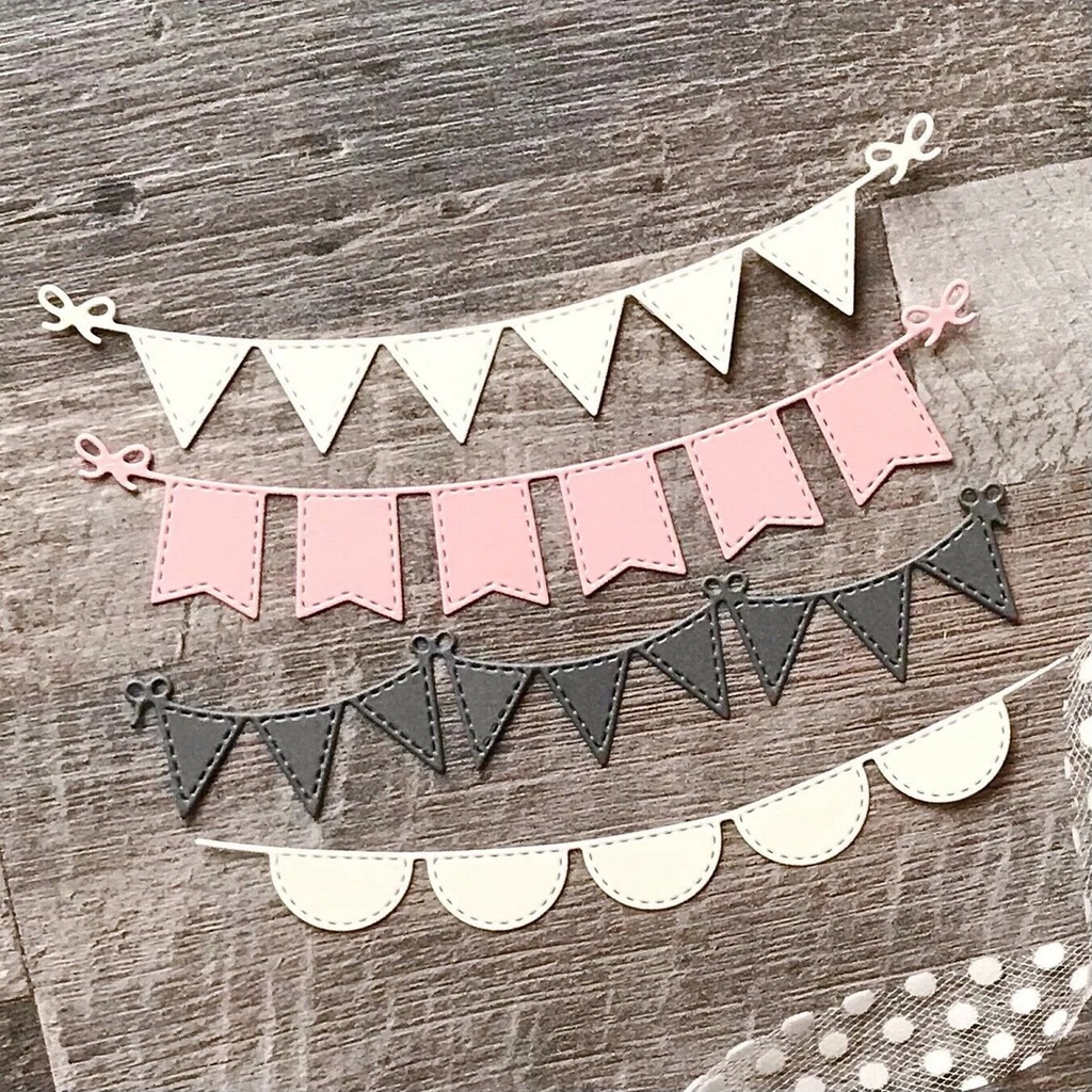 Jual Bentuk Hiasan Banner #165B Scrapbook Papercut Paper craft ...