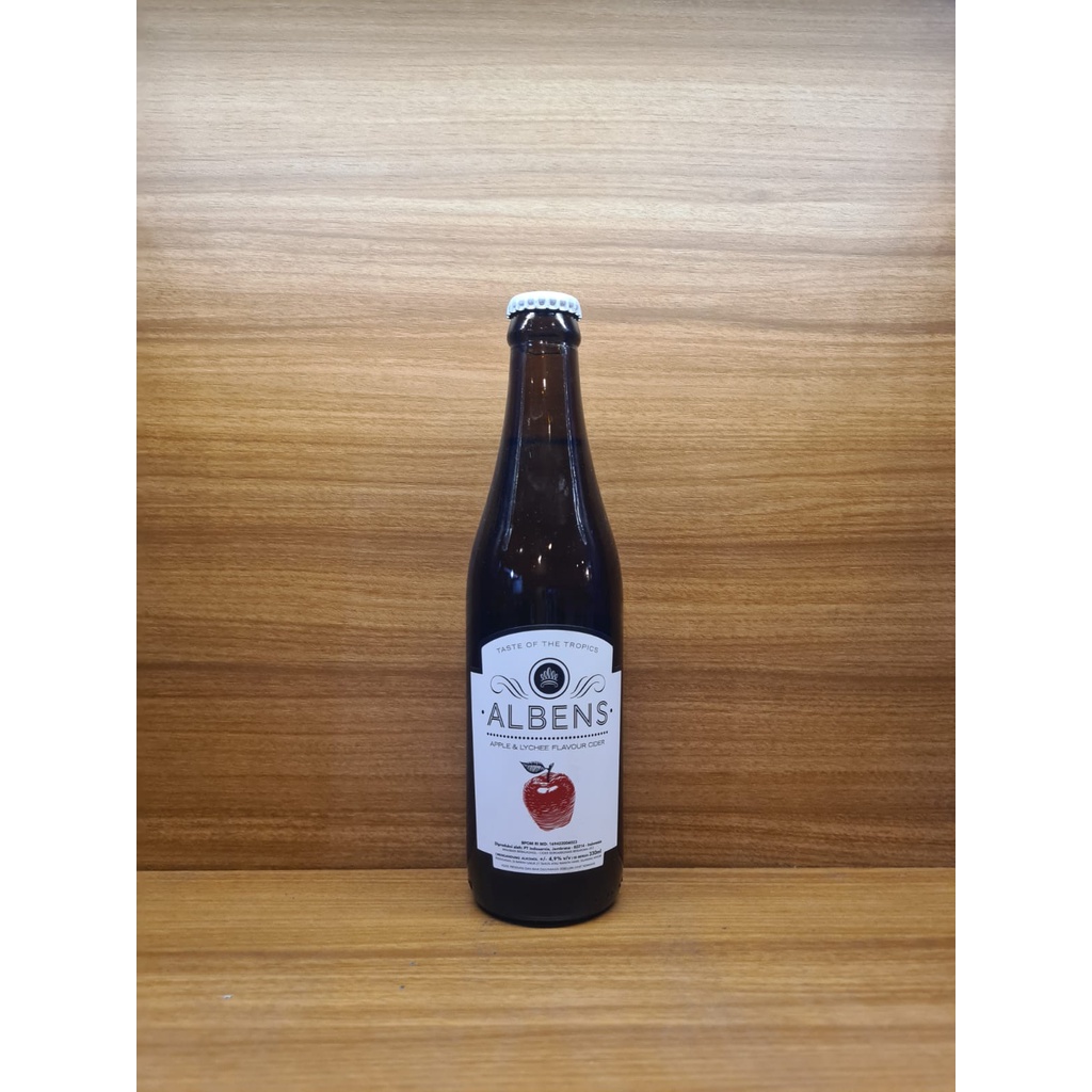 Jual Albens Apple and Lychee Flavour Cider 330 ml | Shopee Indonesia