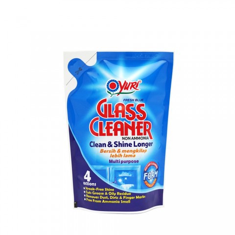 Jual Yuri Glass Cleaner Foaming Fresh Blue Pouch 410ml GLA178990 ...