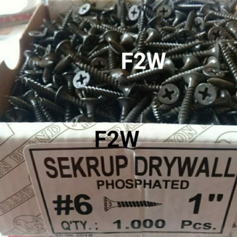 Jual SEKRUP GYPSUM 6X1" MOON LION SKRUP GIPSUM DRYWALL PHOSPHATED 2.5CM | Shopee Indonesia