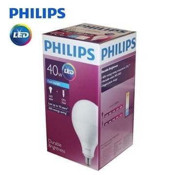 Jual Lampu LED PHILIPS 40 Watt Putih / Lampu Bohlam Philip 40 W | Shopee Indonesia