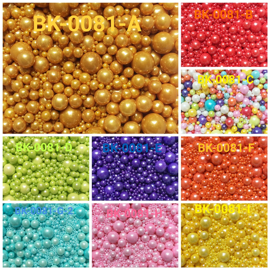 Jual GR-BK-0081 Sprinkles sprinkle sprinkel 30 gram mutiara mix size yamama baking grosir murah ...