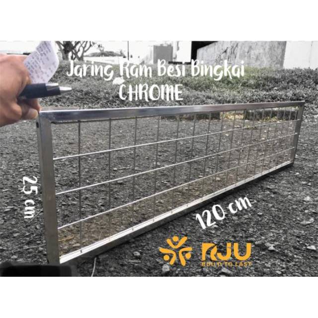 Jual Jaring Ram Besi Bingkai Chrome 25x120cm | Shopee Indonesia