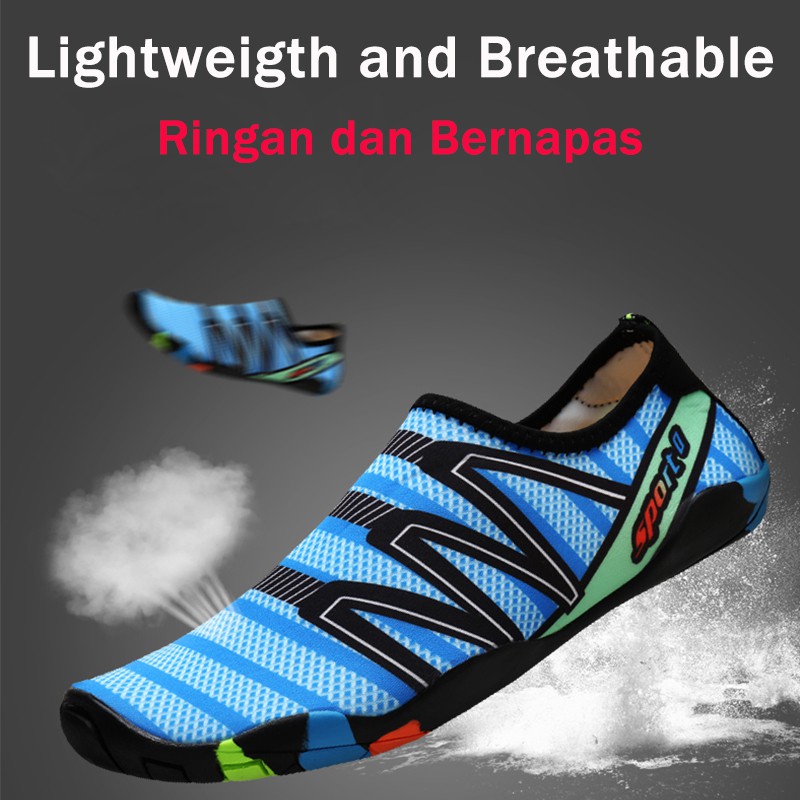 Jual Berenang Sepatu Pantai Slip on Kaos Kaki Bahan Lembut Untuk ...