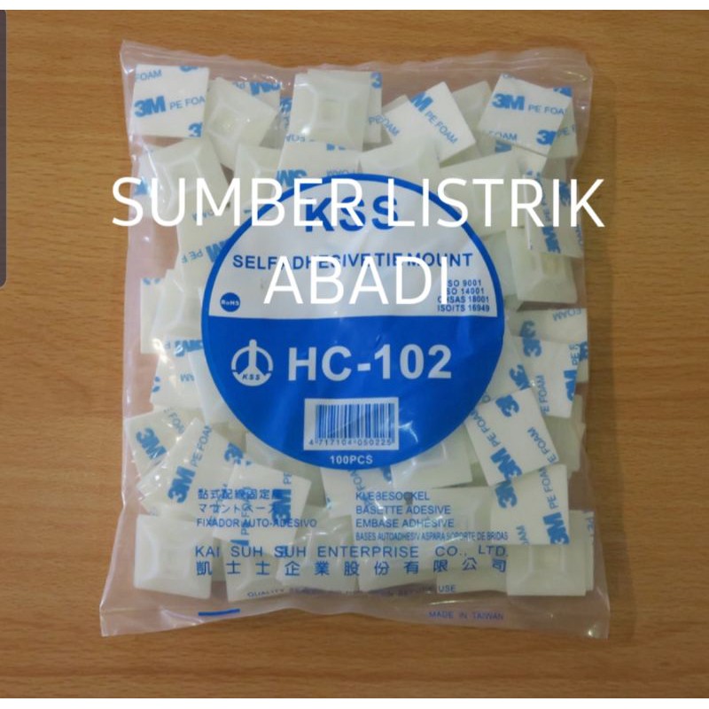 Jual KSS Self Adhesive Tie Mount HC 102 (perekat 3M) | Shopee Indonesia