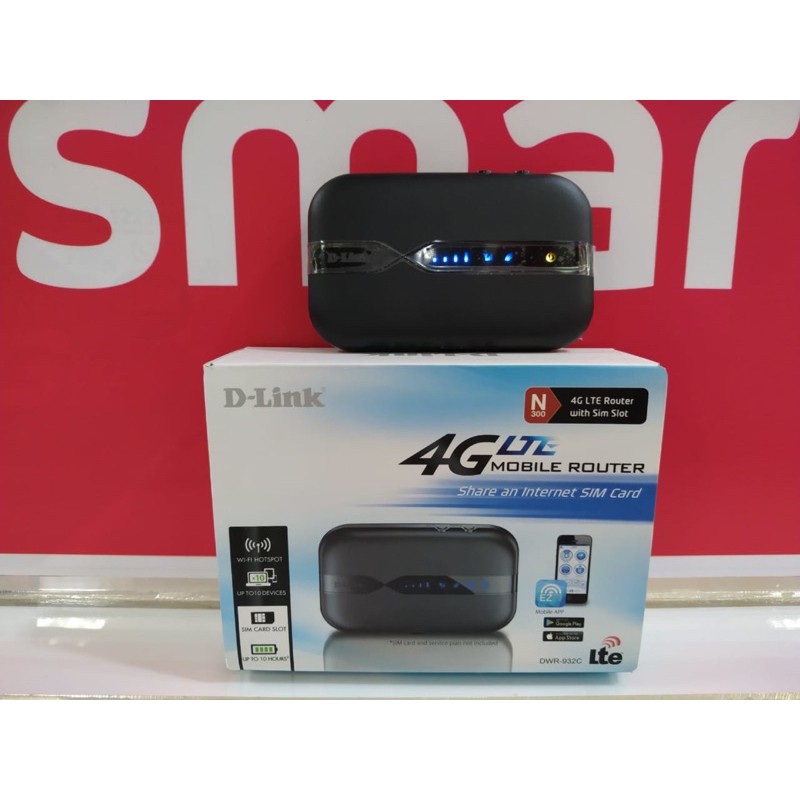 Jual Mobile Router modem D Link 4G LTE DWR-932C Bisa semua kartu produk baru garansi 1 tahun ...