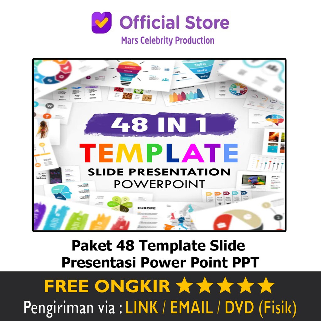 Jual Paket 48 Template Slide Presentasi Power Point PPT | Shopee Indonesia