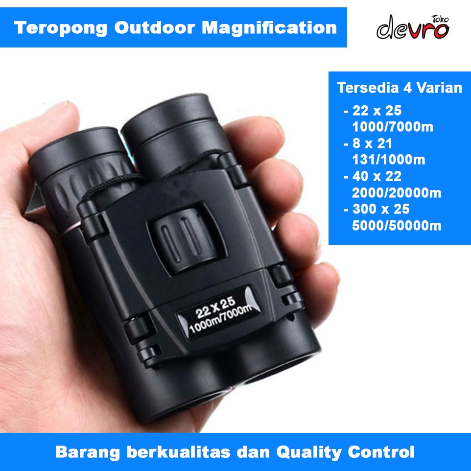 Jual Teropong Binocular Outdoor Magnification 8x21 22x25 40x22 300x25 ...