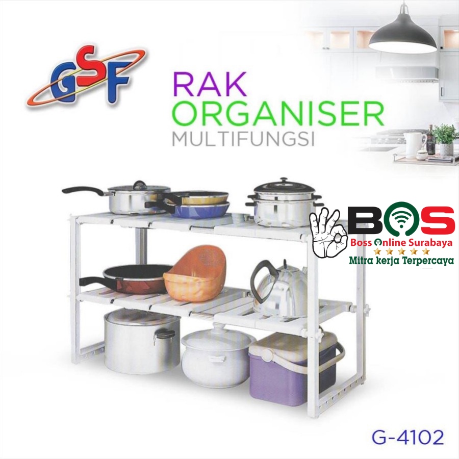 Jual Rak Organizer Panci Wajan Sutil Rak Bumbu Dapur GSF 4102 GSF-4102 ...