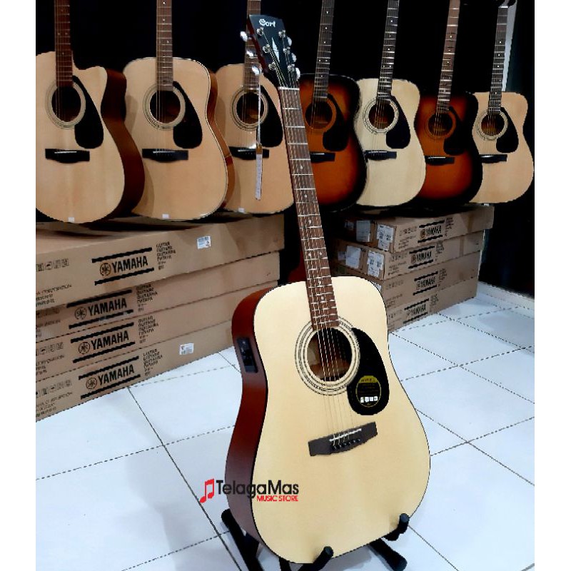 Jual gitar akustik elektrik cort AD 810E OP original (packing kayu) | Shopee Indonesia