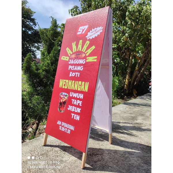 Jual STAND BANNER KAYU UKURAN 50 X 130 CM - STANDING BANNER KAYU ...