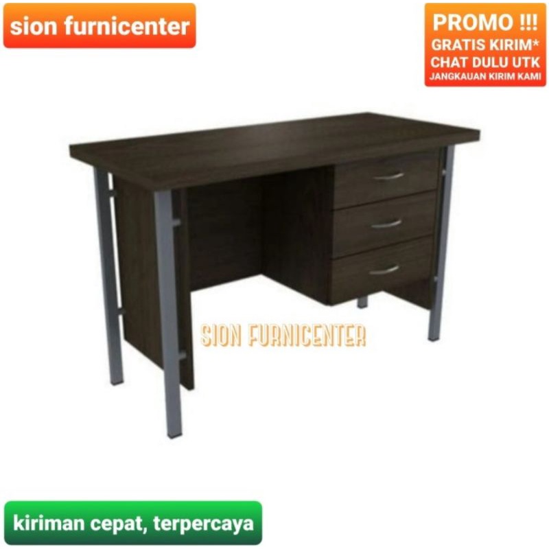 Jual meja kantor 100 cm / meja staf / meja kerja 100 cm / meja tulis ...