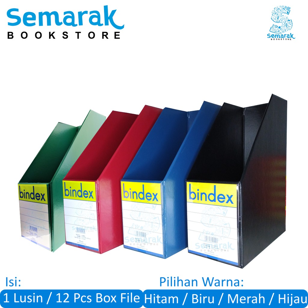 Jual Bindex 1034B Box File Jumbo - Hitam / Biru / Merah / Hijau [1 ...