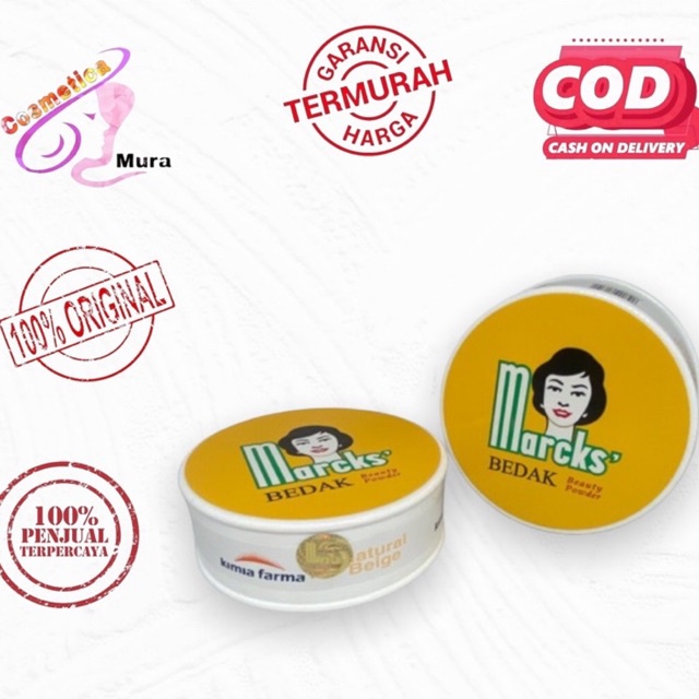 Jual (ca,x) MARCKS BEDAK TABUR BULET BESAR 40 GR - MARCKS LOOSE POWDER ...
