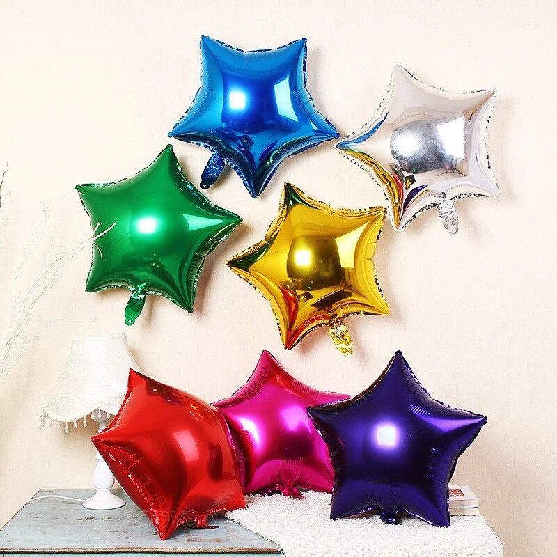 Jual BALON FOIL BINTANG / BALON FOIL STAR 45CM PERCANTIK DEKORASI ULANG ...