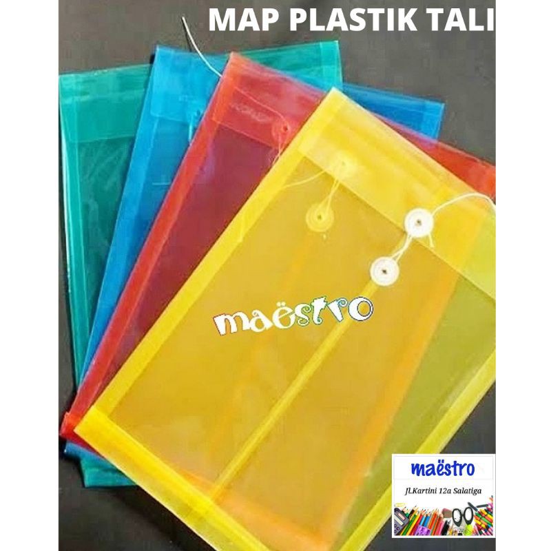 Jual Map Plastik Tali/ Map Plastik Folio/F4 /Map Plastik Murah | Shopee ...