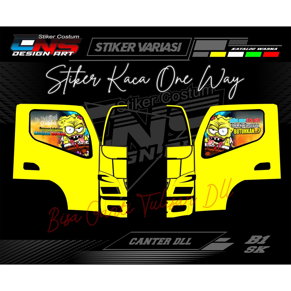Jual stiker kaca canter stiker kaca one way stiker one way stiker kaca ...