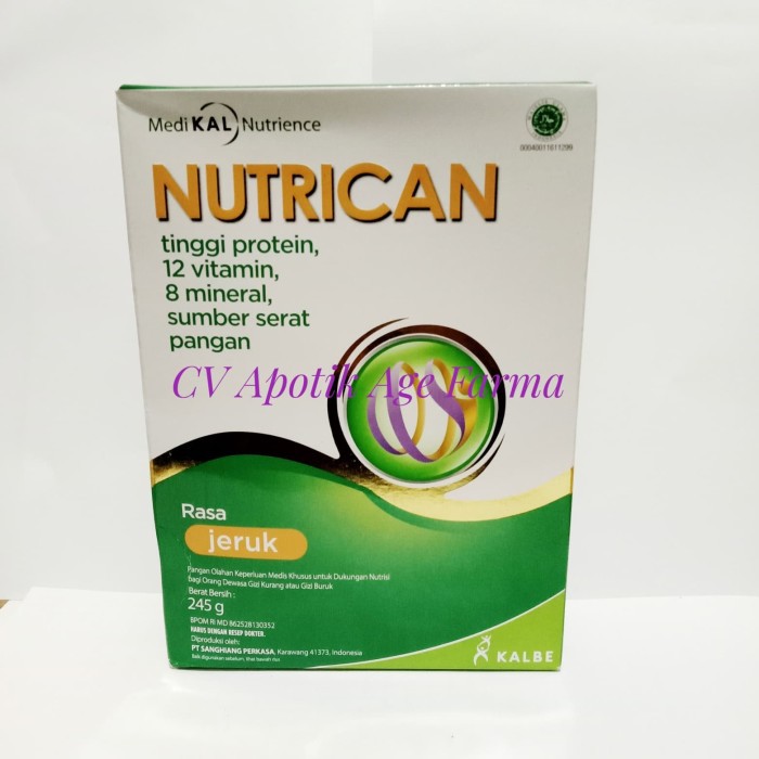 Jual Nutrican Rasa Jeruk 245g (Kalbe Farma) | Shopee Indonesia