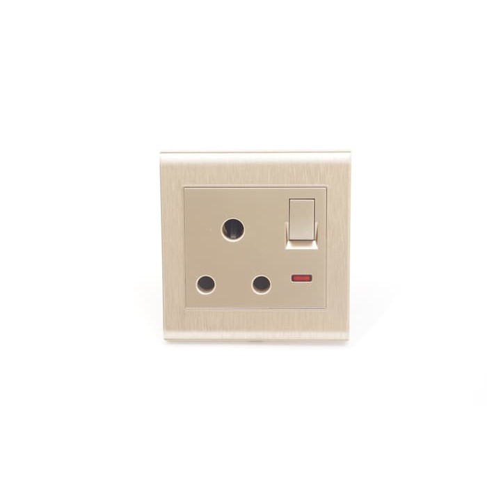 Jual Stop Kontak Switch 15A 1G 3 Pin Switch Socked / AC Minimalist ...