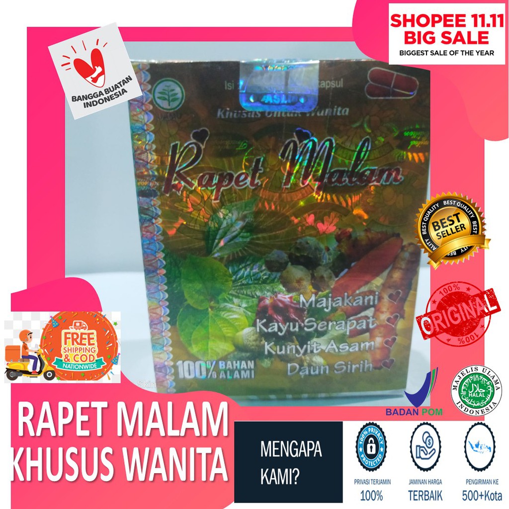 Jual Jamu Rapet Malam kapsul Original | Shopee Indonesia