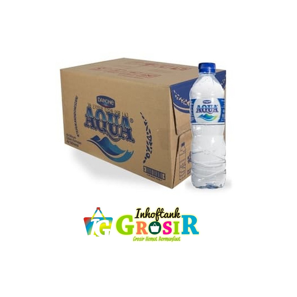 Jual AQUA BOTOL 600ml/DUS (isi 24 botol) | Shopee Indonesia