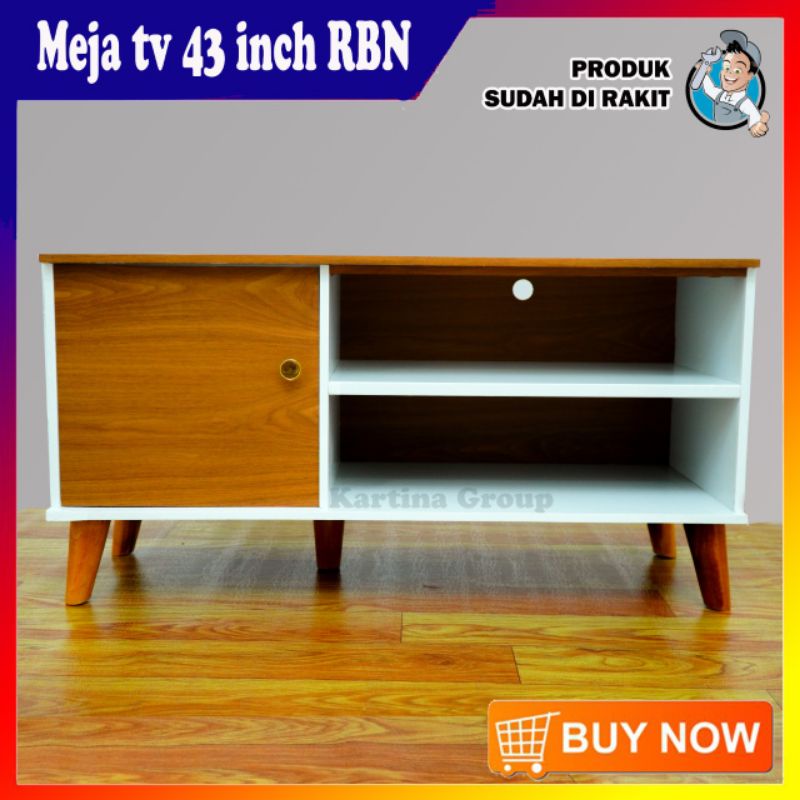 Jual Meja Tv led 43 inch Kekinian Modern Minimalis Premium Reborn ...