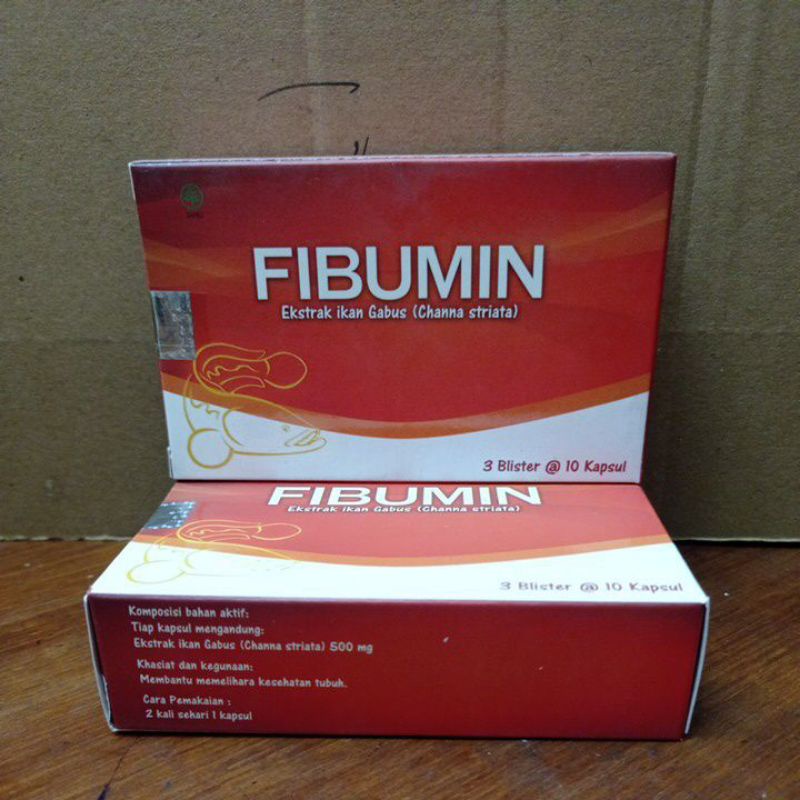 Jual fibumin ekstrak ikan gabus channa striata 1 box 30 kapsul | Shopee ...