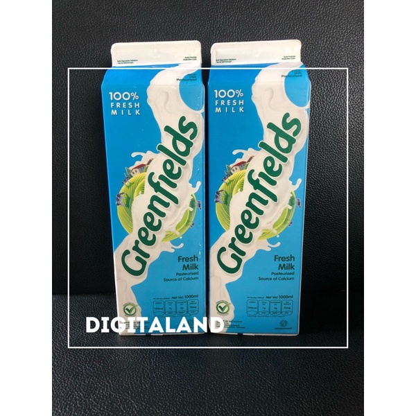 Jual Greenfields Fresh Milk 1 LT Liter Seliter / Susu Segar Greenfield 1000 ml Green Field ...