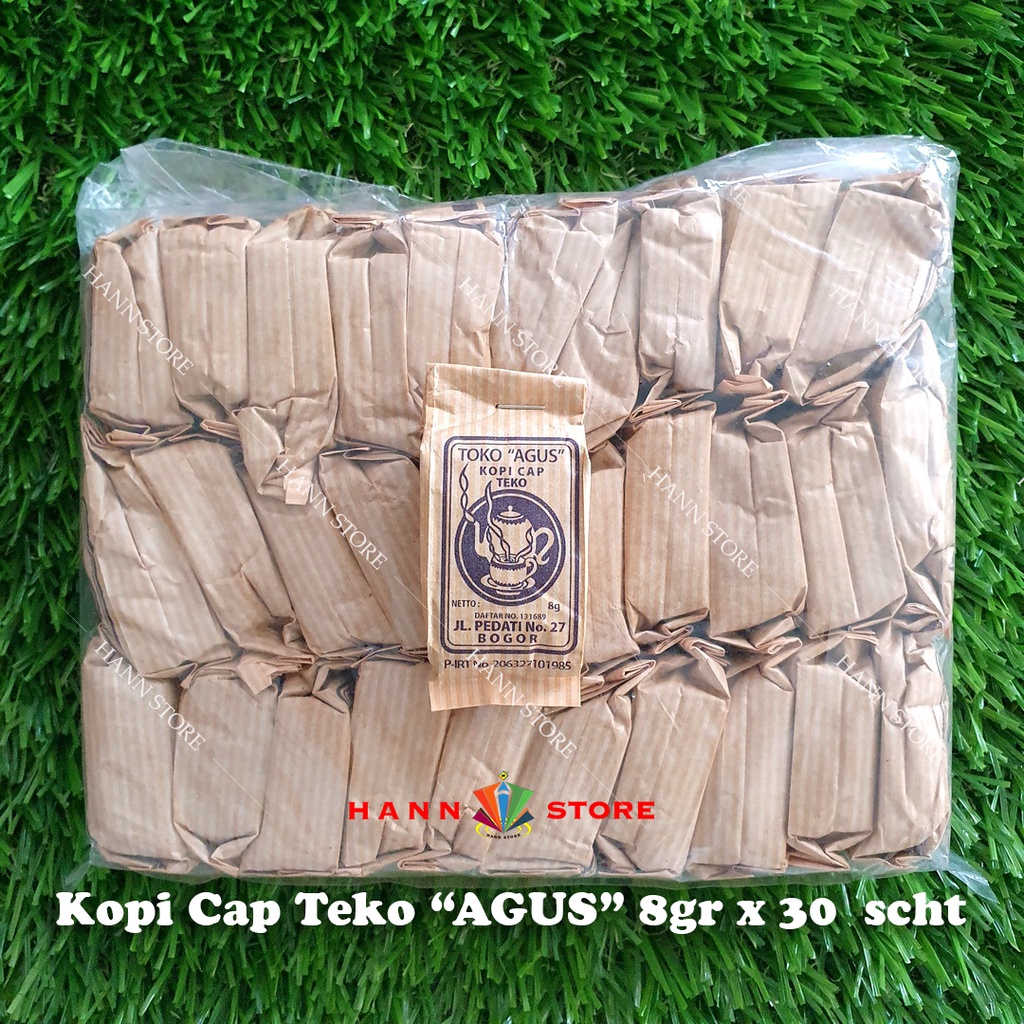 Jual KOPI CAP TEKO TOKO AGUS ISI 30 SACHET x 8 GRAM KOPI KHAS BOGOR ...