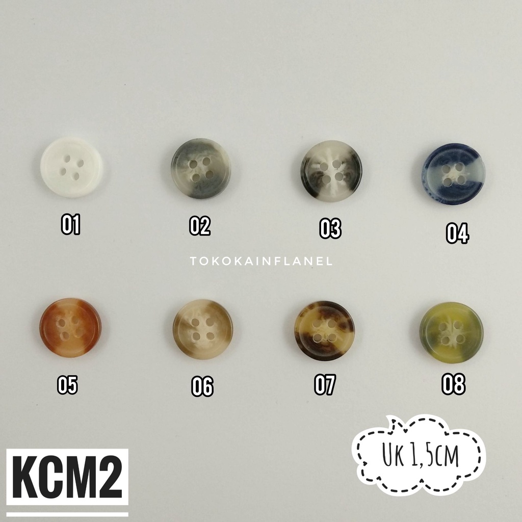 Jual Kancing KCM2 Motif Gradasi 1.5cm (Per Lusin) | Shopee Indonesia