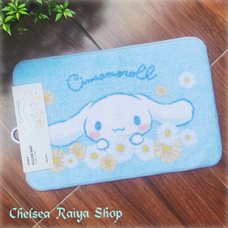 Jual Miniso Floor Mat Sanrio Cinnamoroll Daisy Keset Polyester 40x60cm ...