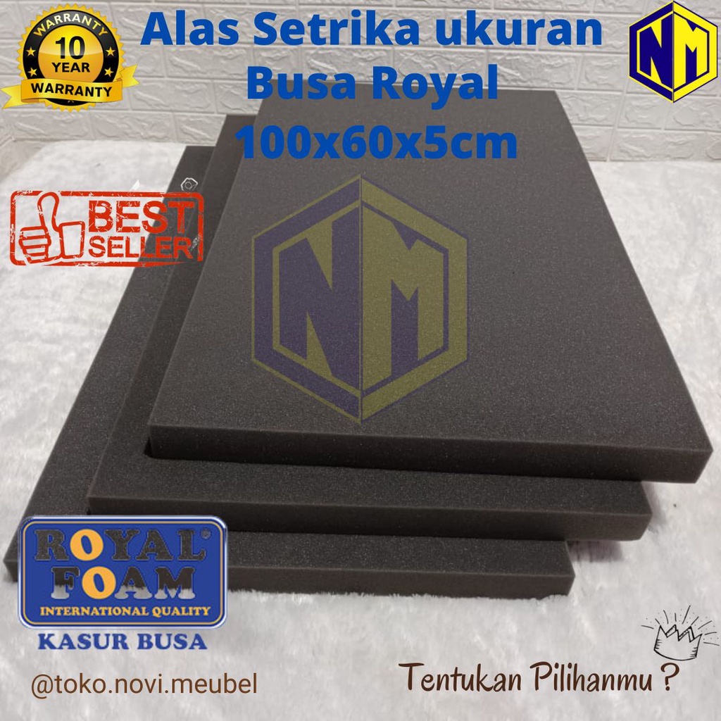 Jual Alas setrika busa royal ukuran 100x60x5cm garansi busa 10tahun ...